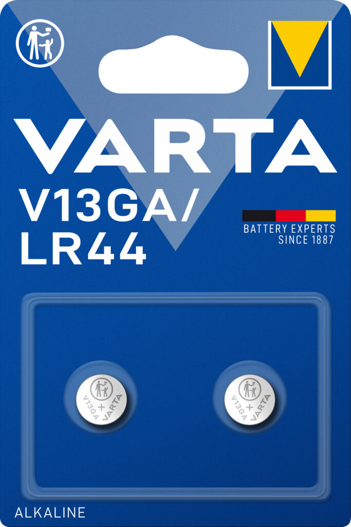 5x Varta Alkaline V13GA LR44 LR1154 125mAh 1,5V 2er Blister Von Varta ...